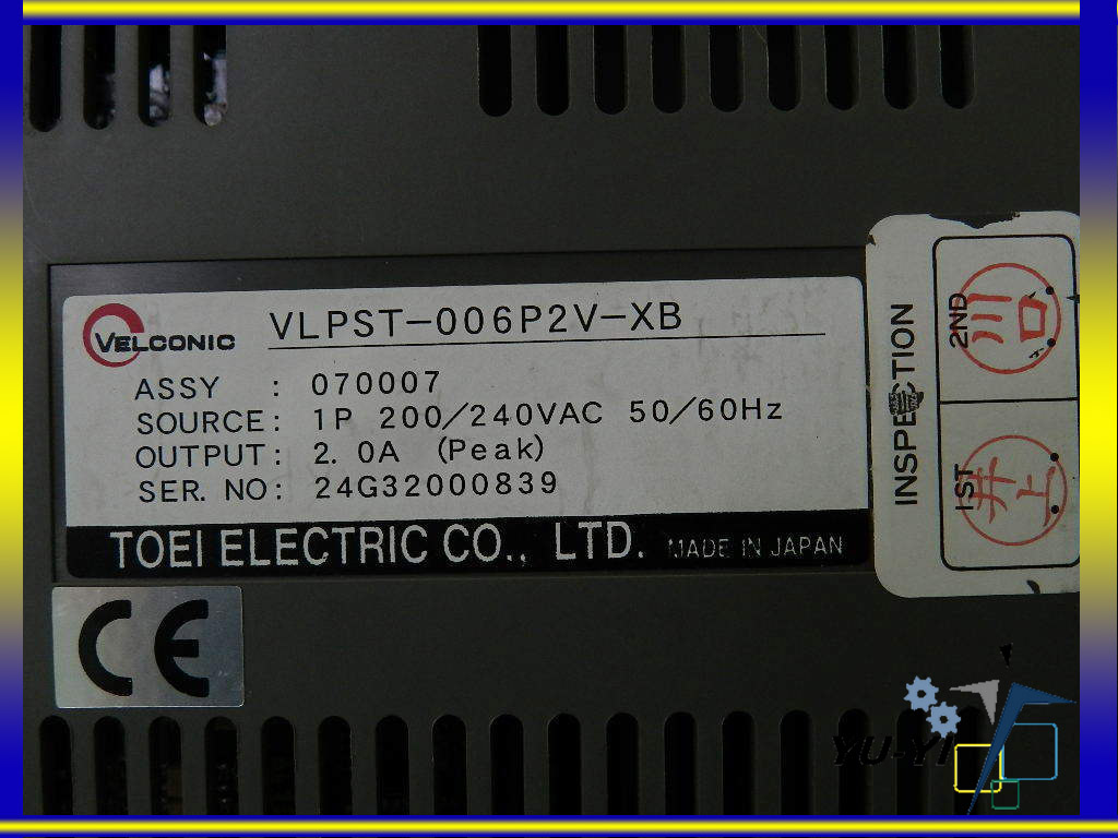 TOEI ELECTRIC SERVO DRIVE VLPST-006P2V-XB - PLC DCS SERVO Control MOTOR POWER SUPPLY IPC ROBOT